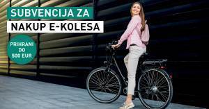 Subvencija za nakup e-kolesa